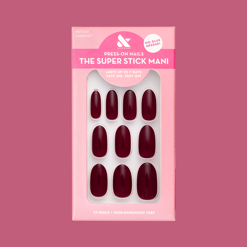 Cabernet | Medium | Oval - Tab Press-On – Olive and June