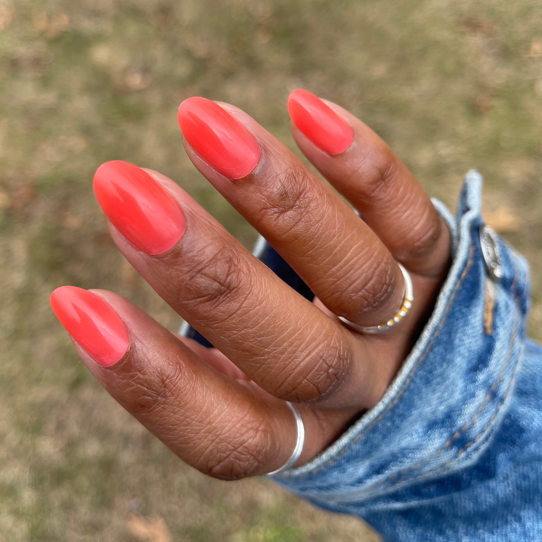 Coral Jelly - Press-On | Medium | Oval – Olive and June