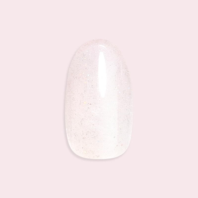 Milky Micro Glitter - Press-On | Medium | Oval – Olive and June