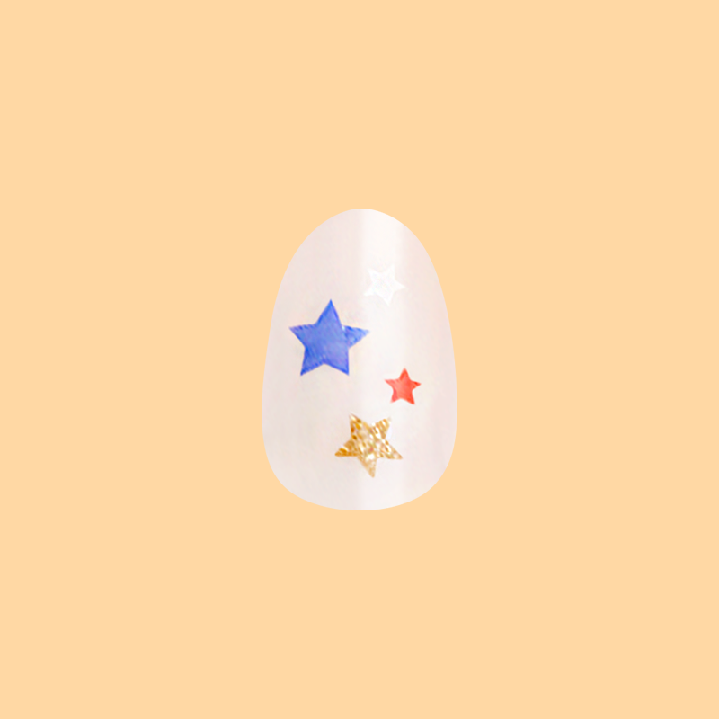 Star Spangled Party - Press-On | Short | Almond – Olive and June